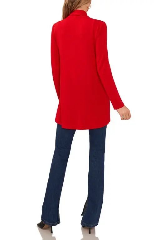 Vince Camuto Open Front Cardigan - Ultra Red