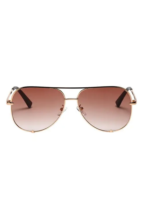 FIFTH & NINTH Polarized Aviator Sunglasses - Gold/blush