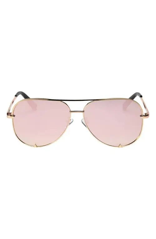 FIFTH & NINTH Polarized Aviator Sunglasses - Gold/opal
