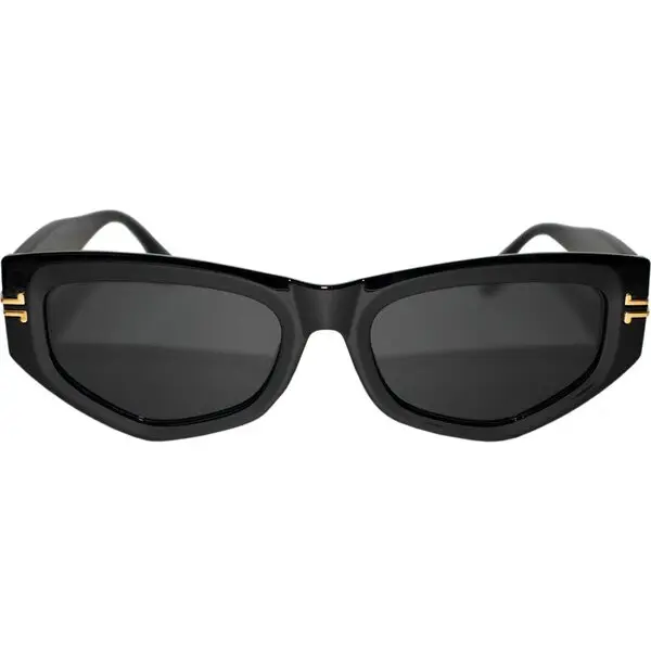 FIFTH & NINTH Wren Geometric Sunglasses - Black/ Black