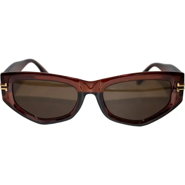 FIFTH & NINTH Wren Geometric Sunglasses - Brown/brown
