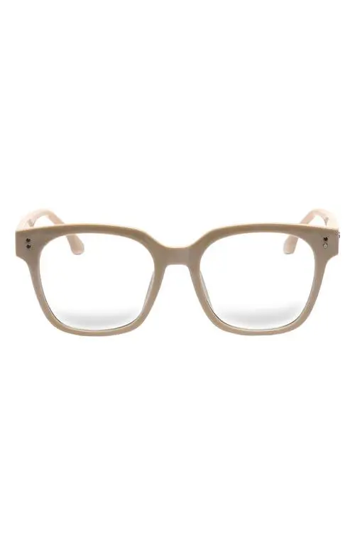 FIFTH & NINTH Round Blue Light Blocking Eyeglasses - Beige/clear