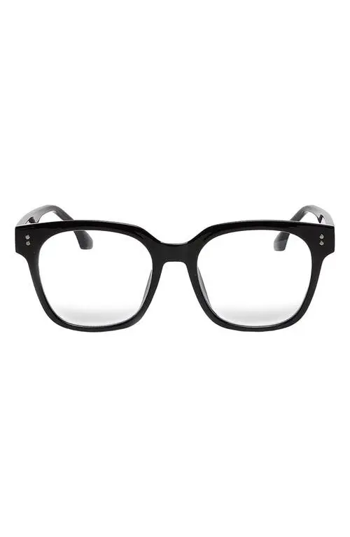 FIFTH & NINTH Round Blue Light Blocking Eyeglasses - Black/clear