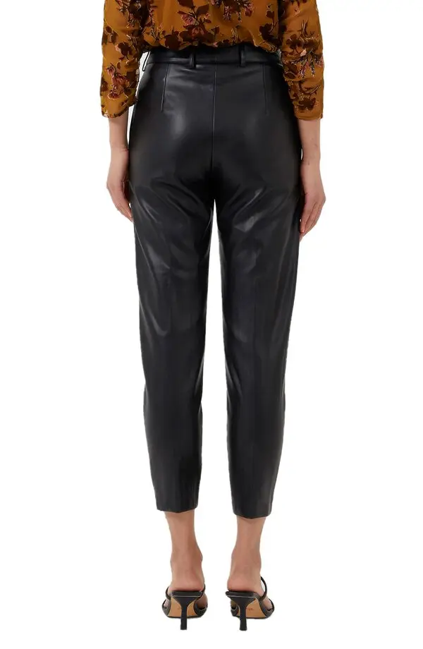 French Connection Crolenda Faux Leather Crop Pants