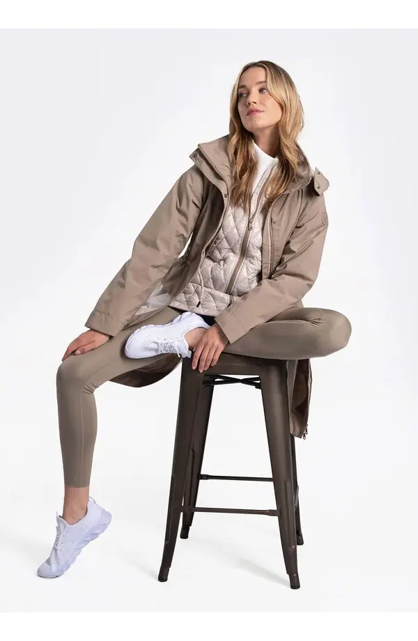 Lole Aubrey 3-In-1 Waterproof Jacket In Oyster - 50% Off