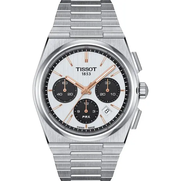 TISSOT Prx Chronograph Bracelet Watch - Grey