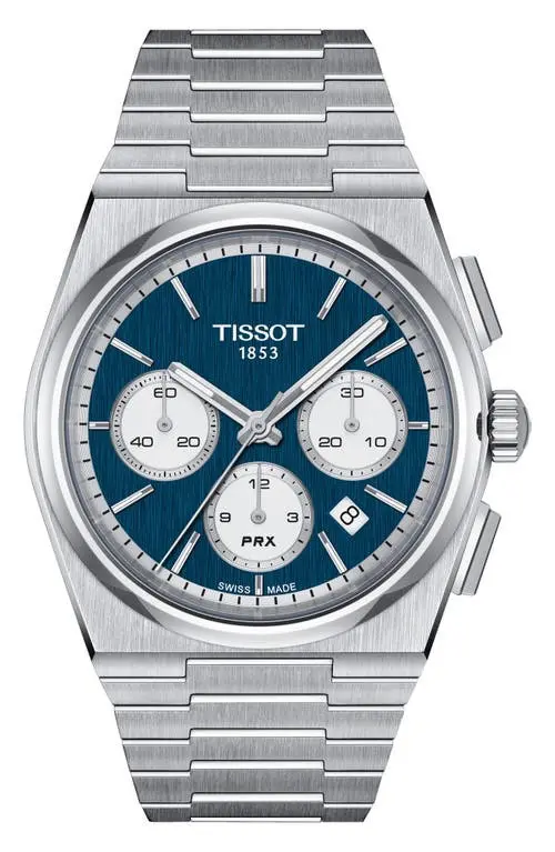 TISSOT Prx Chronograph Bracelet Watch - Grey