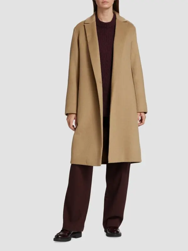 Vince Classic Straight Coat - Camello