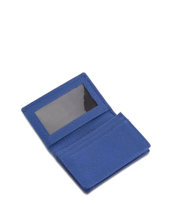 ROYCE NEW YORK Executive Leather Card Case - Cobalt Blue