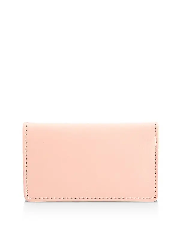 ROYCE NEW YORK Executive Leather Card Case - Pink