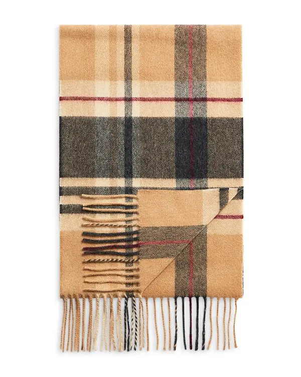 Bloomingdale'S Plaid Oversized Cashmere Scarf Exclusive - Camel