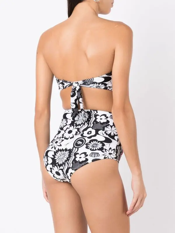 AMIR SLAMA Floral-print Bikini Set