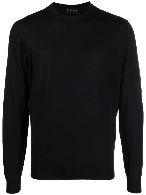 DELL'OGLIO Merino Wool Crew-neck Jumper
