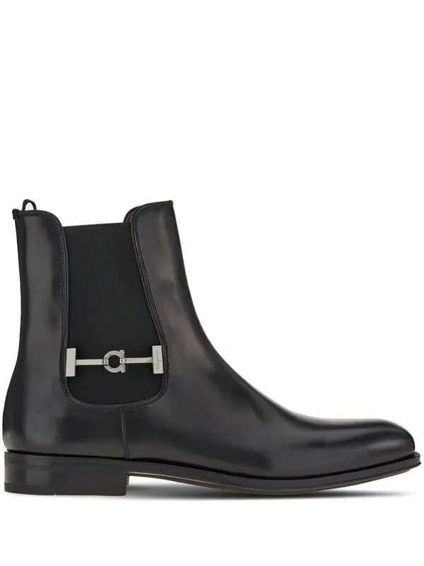 FERRAGAMO Buckled Chelsea Boots