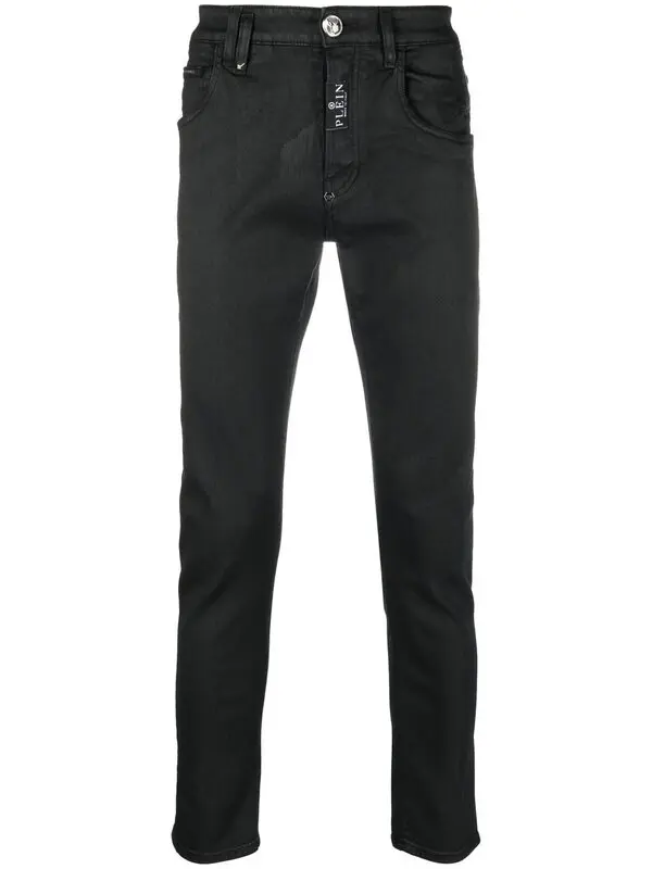 Philipp Plein Skull Patch Skinny-cut Jeans