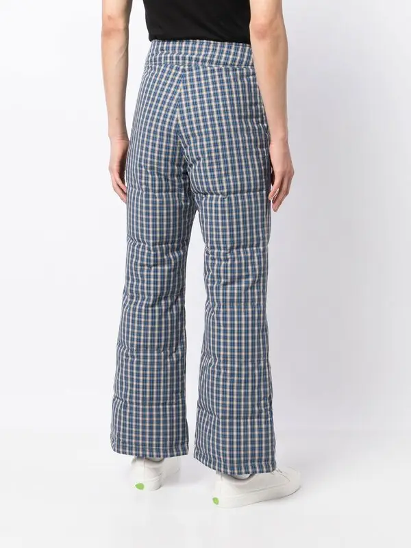 ERL Wide-leg Checked Trousers