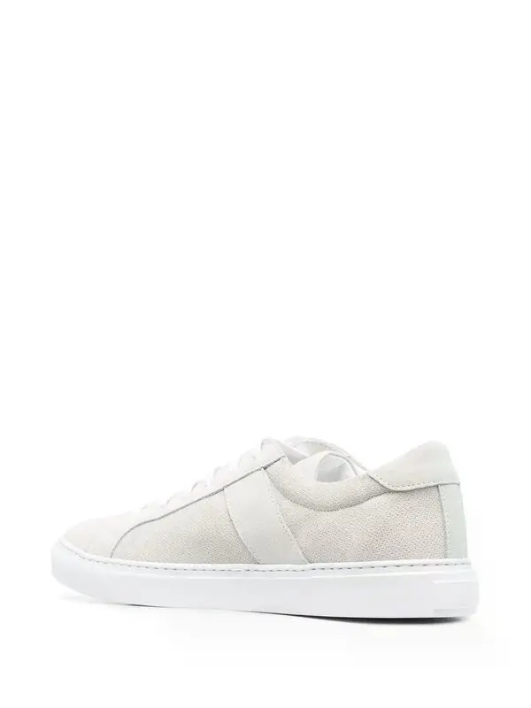 BILLIONAIRE Low Top Leather Sneakers - White