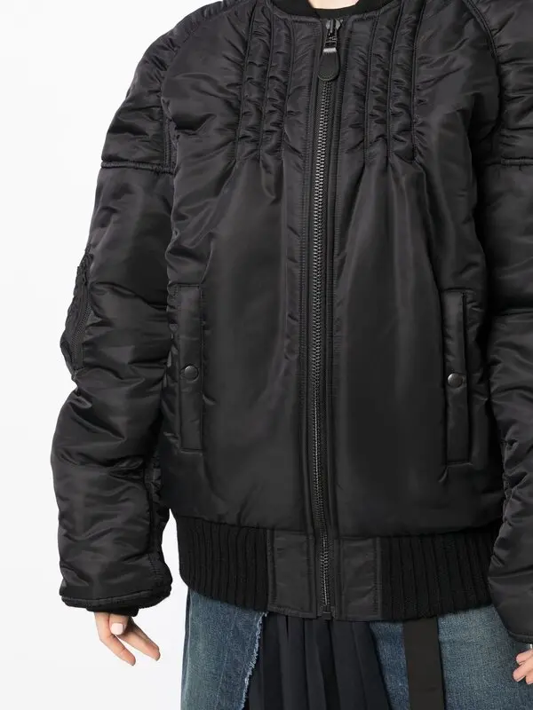 Junya Watanabe Overized Bomber Jacket In Black - 47% Off