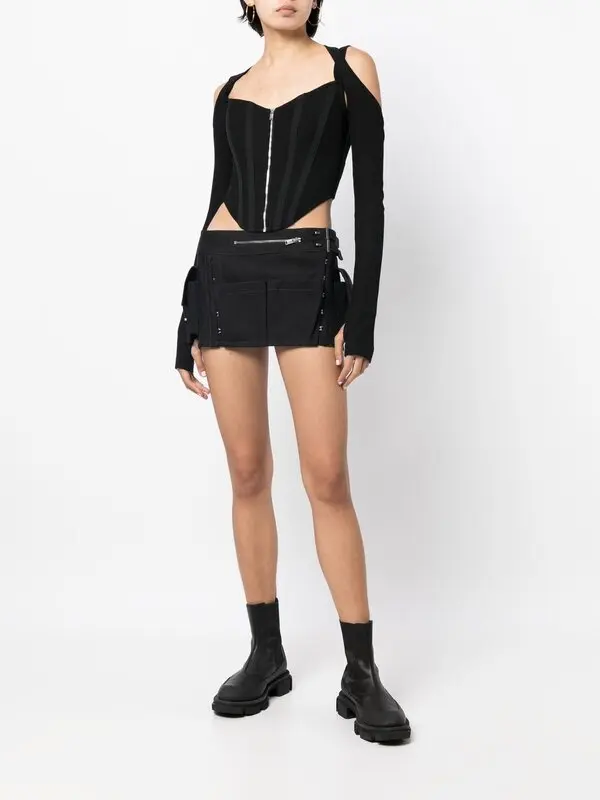 DION LEE Shift-loop Corset Top