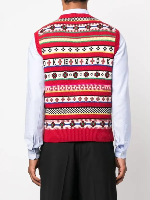 Kenzo Fair Isle-knit Vest