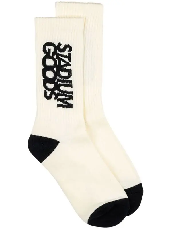 STADIUM GOODS Logo Crew Socks - White