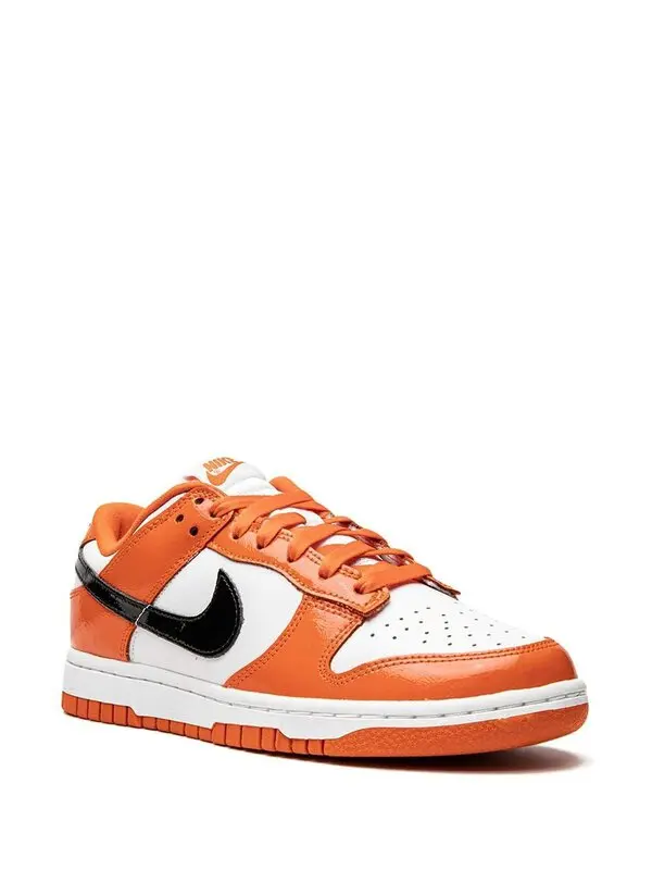Nike Dunk Low Patent Leather Sneakers - Orange