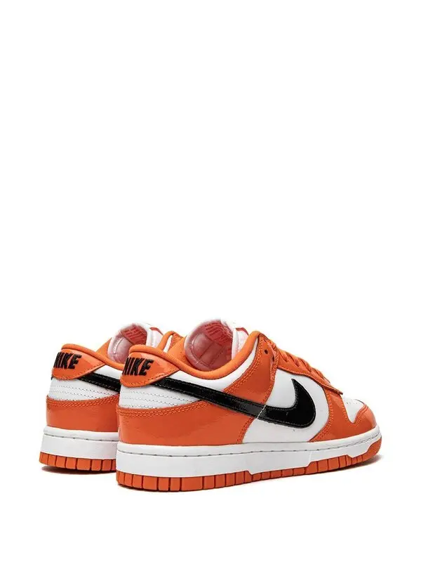 Nike Dunk Low Patent Leather Sneakers - Orange