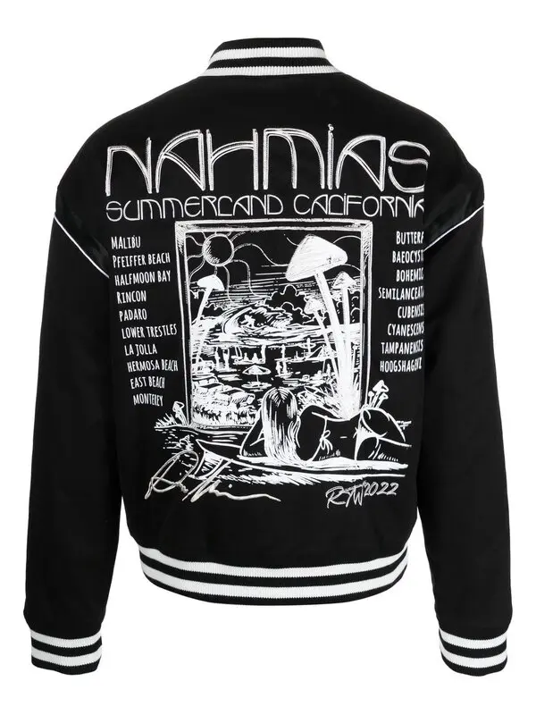 NAHMIAS Graphic-print Bomber Jacket