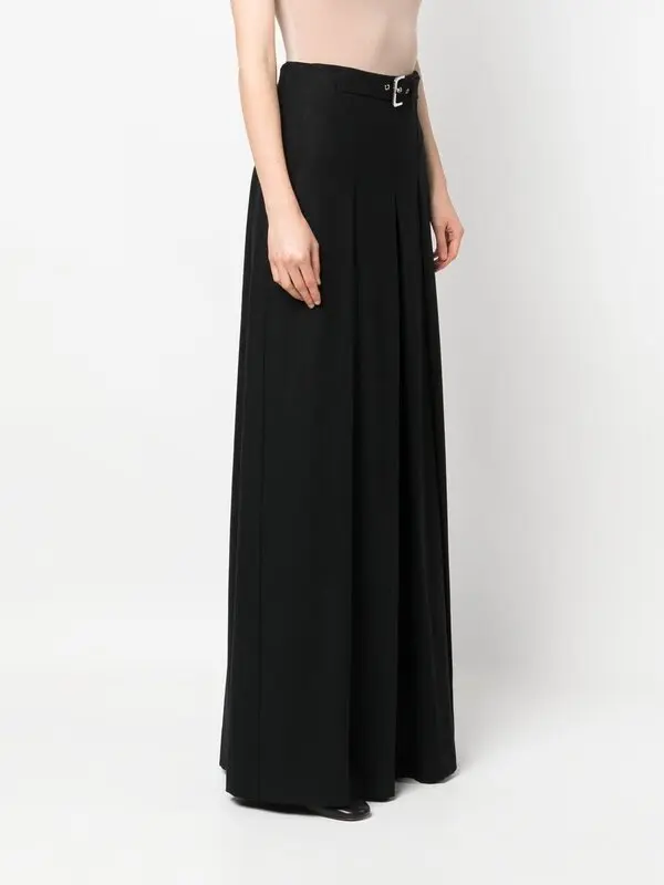 Alberta Ferretti Belted-waist Wide-leg Trousers