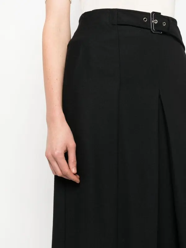 Alberta Ferretti Belted-waist Wide-leg Trousers