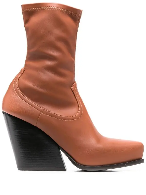 Stella McCartney Cowboy Ankle Boots - Brown