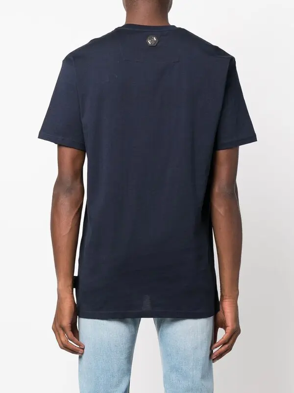 Philipp Plein Logo Print T-shirt - Blue