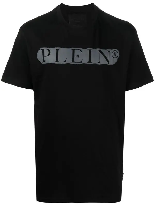 Philipp Plein Logo Print T-shirt - Black