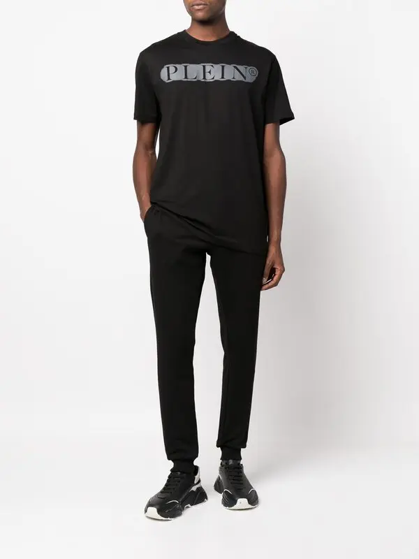 Philipp Plein Logo Print T-shirt - Black