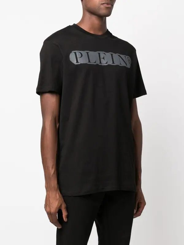 Philipp Plein Logo Print T-shirt - Black