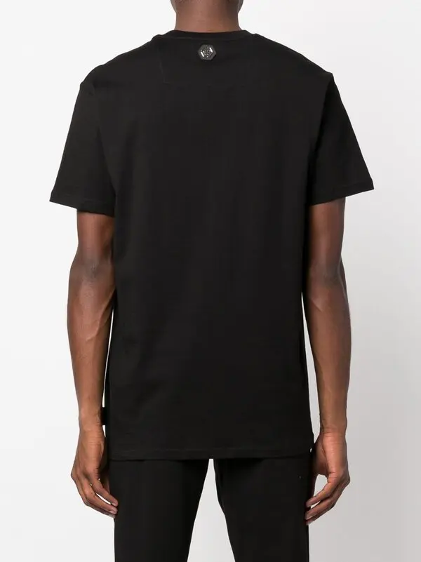 Philipp Plein Logo Print T-shirt - Black