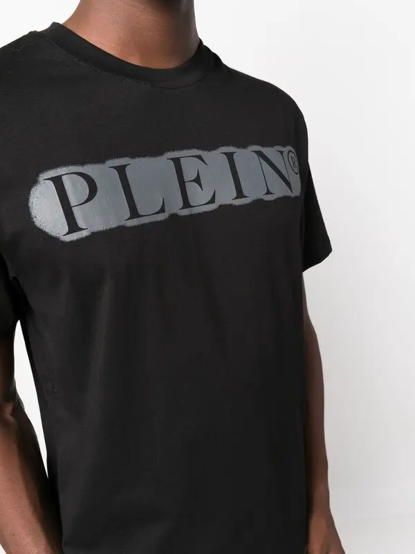Philipp Plein Logo Print T-shirt - Black