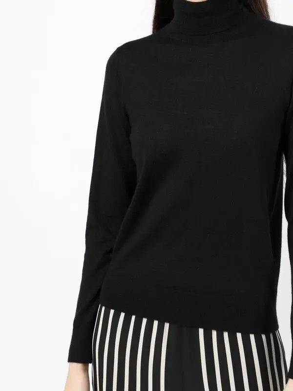 N.peal Cashmere Roll-neck Jumper - Black