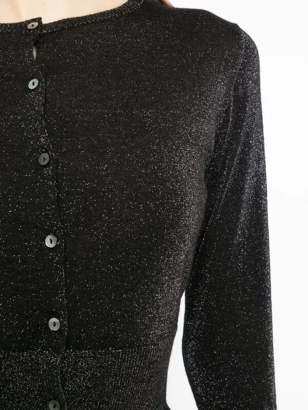 N.peal Shimmer-knit Cardigan