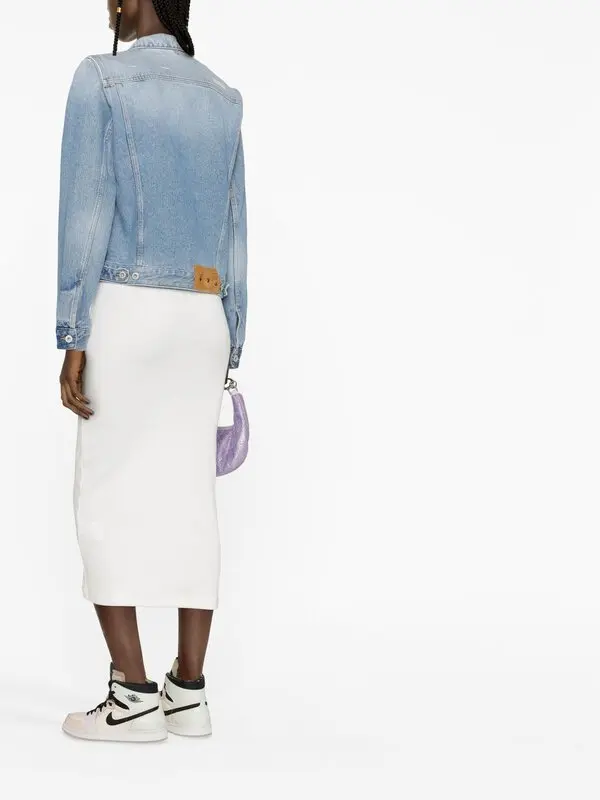 Off-White Corporate Logo-patch Denim Jacket