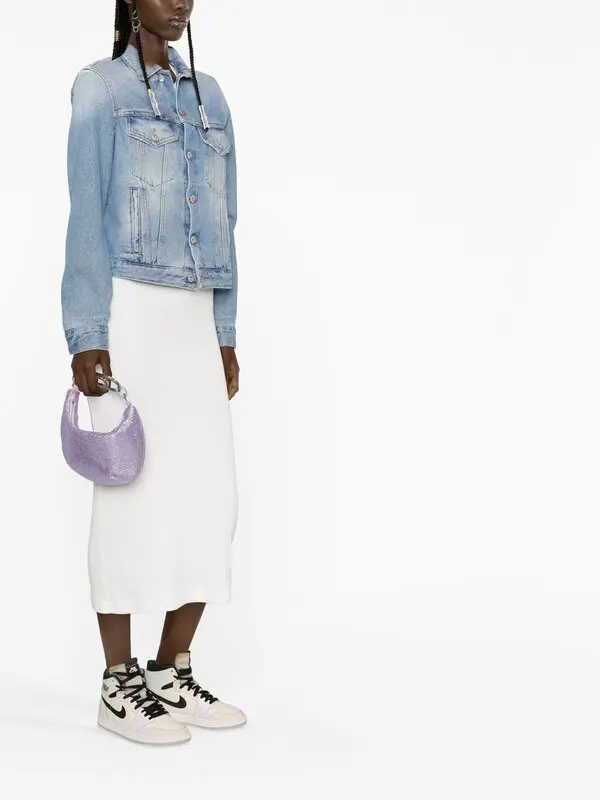 Off-White Corporate Logo-patch Denim Jacket