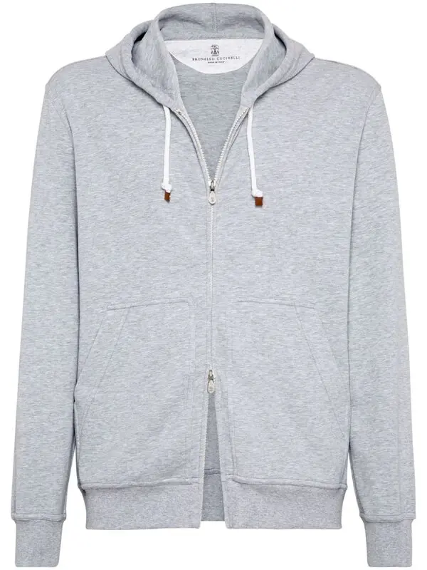Brunello Cucinelli Zipped Cotton-blend Hoodie