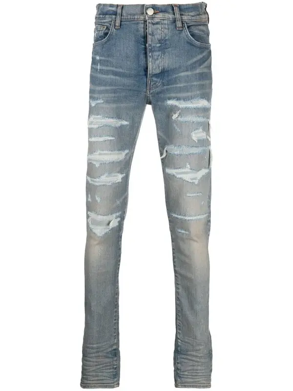 Amiri Distressed Skinny Jeans