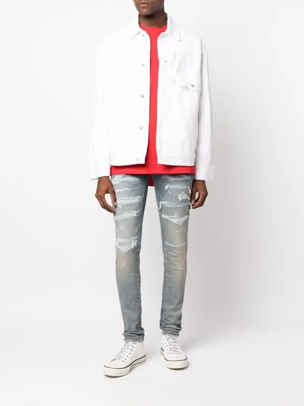 Amiri Distressed Skinny Jeans