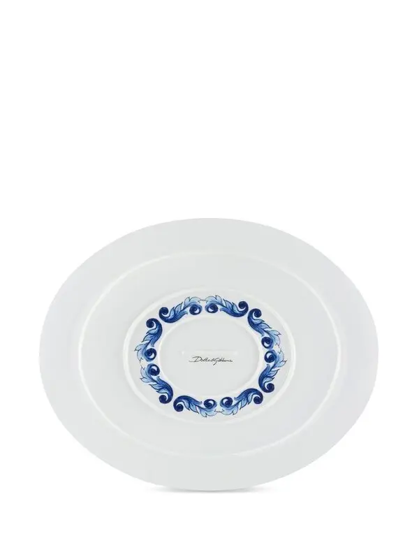 Dolce & Gabbana Mediterranean-pattern Porcelain Platter