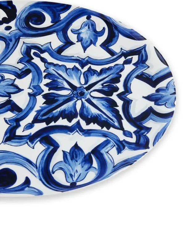 Dolce & Gabbana Mediterranean-pattern Porcelain Platter