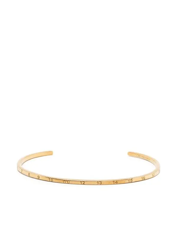 MAISON MARGIELA Numerical Engraved Cuff Bracelet - Gold