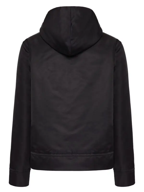Valentino Garavani Stud-detail Padded Hoodie - Black