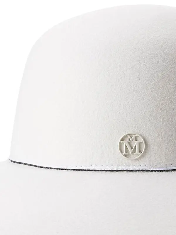 MAISON MICHEL Blanche Wool-felt Capeline Hat