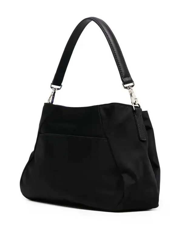 AGNÈS B. Logo-plaque Satin Shoulder Bag